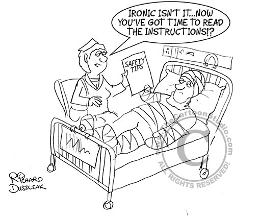 What happens if you don’t read the instructions! | Safety Cartoon ...